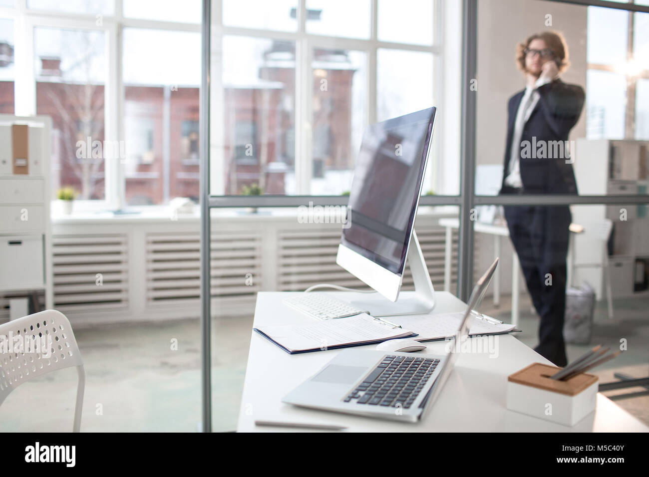 Place of work Stock Photo - Alamy