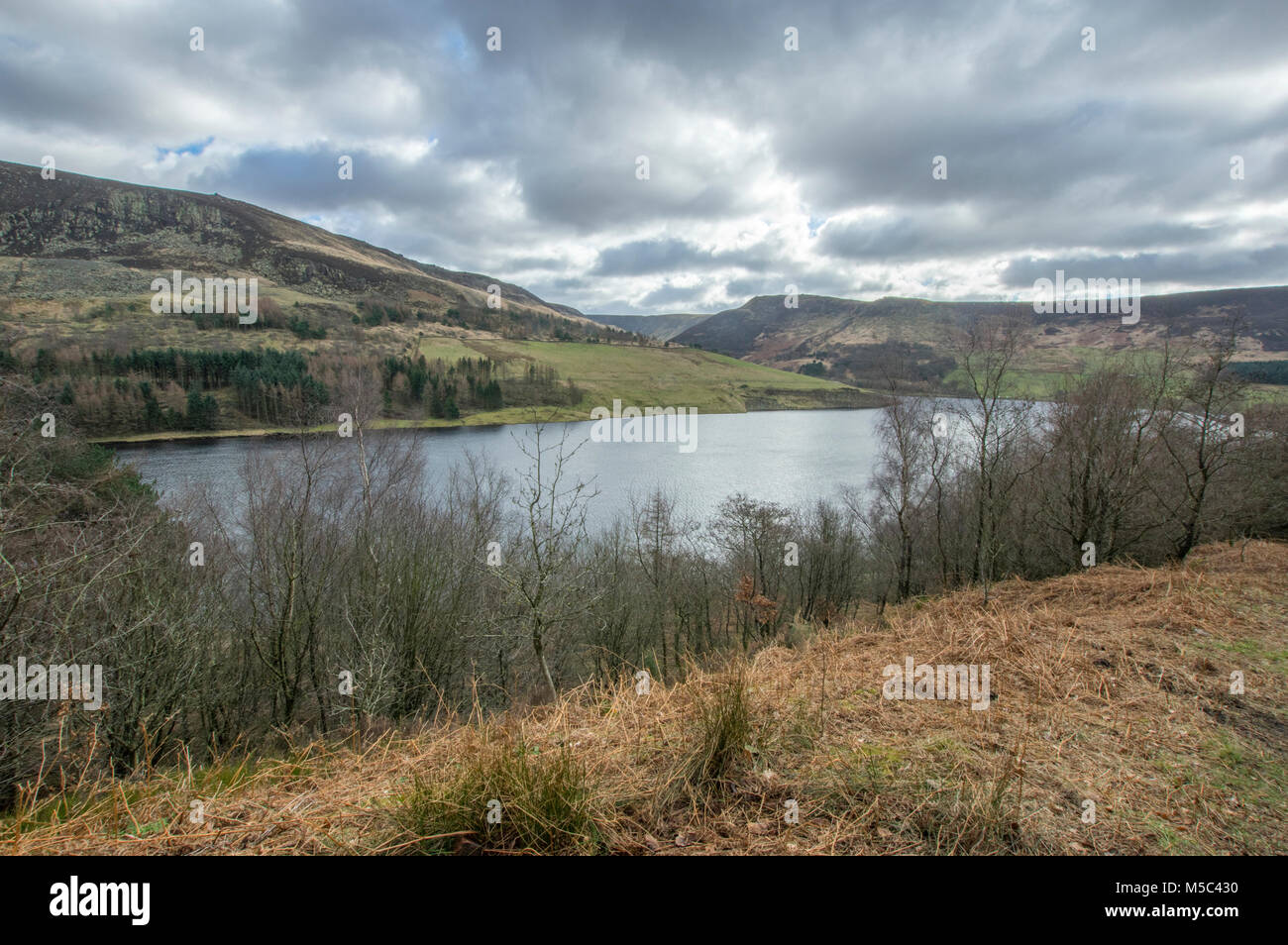Dovestone Reservoir and National Park, Derbyshire, England Stock Photo ...