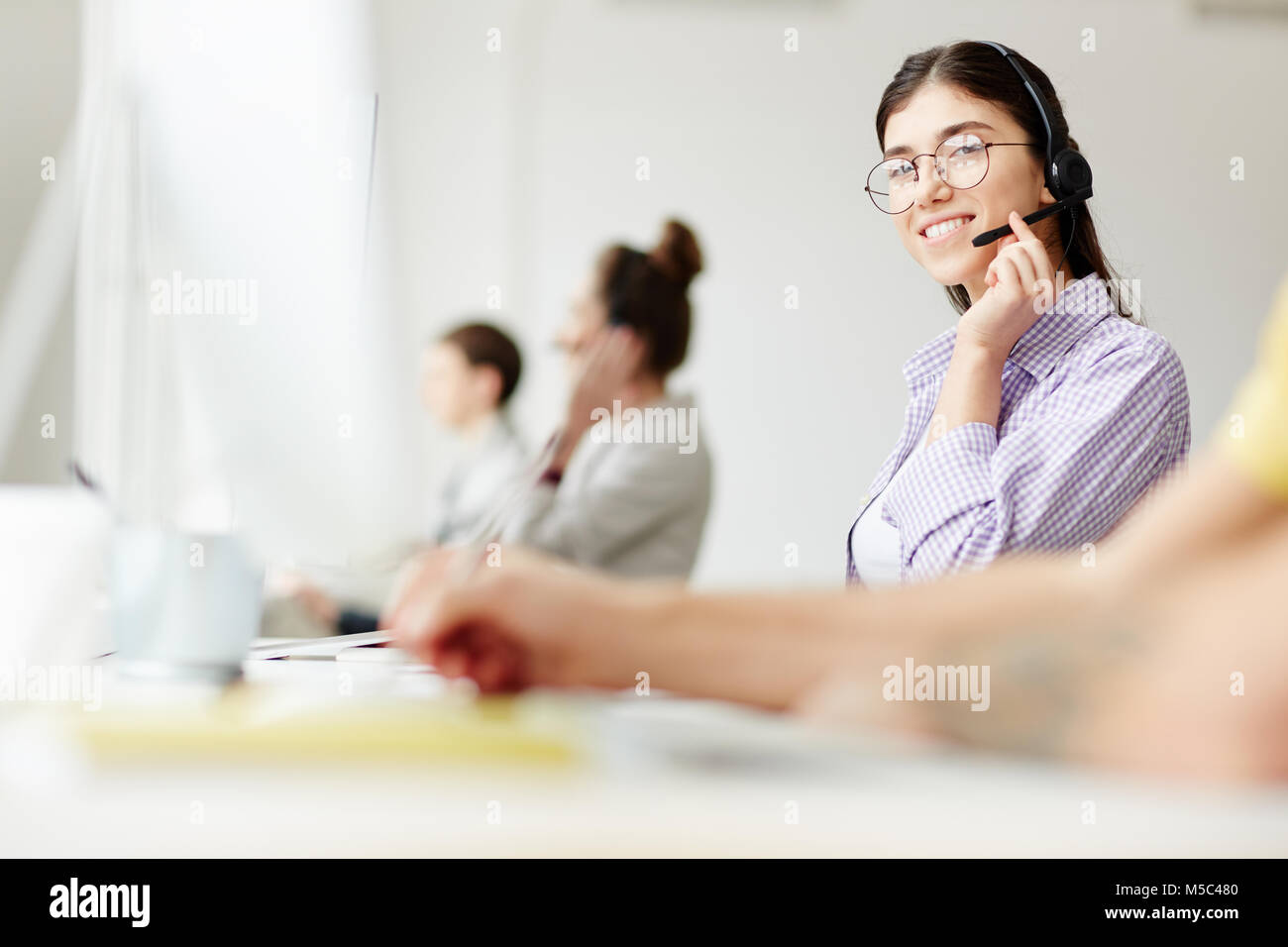 Call center staff Stock Photo - Alamy