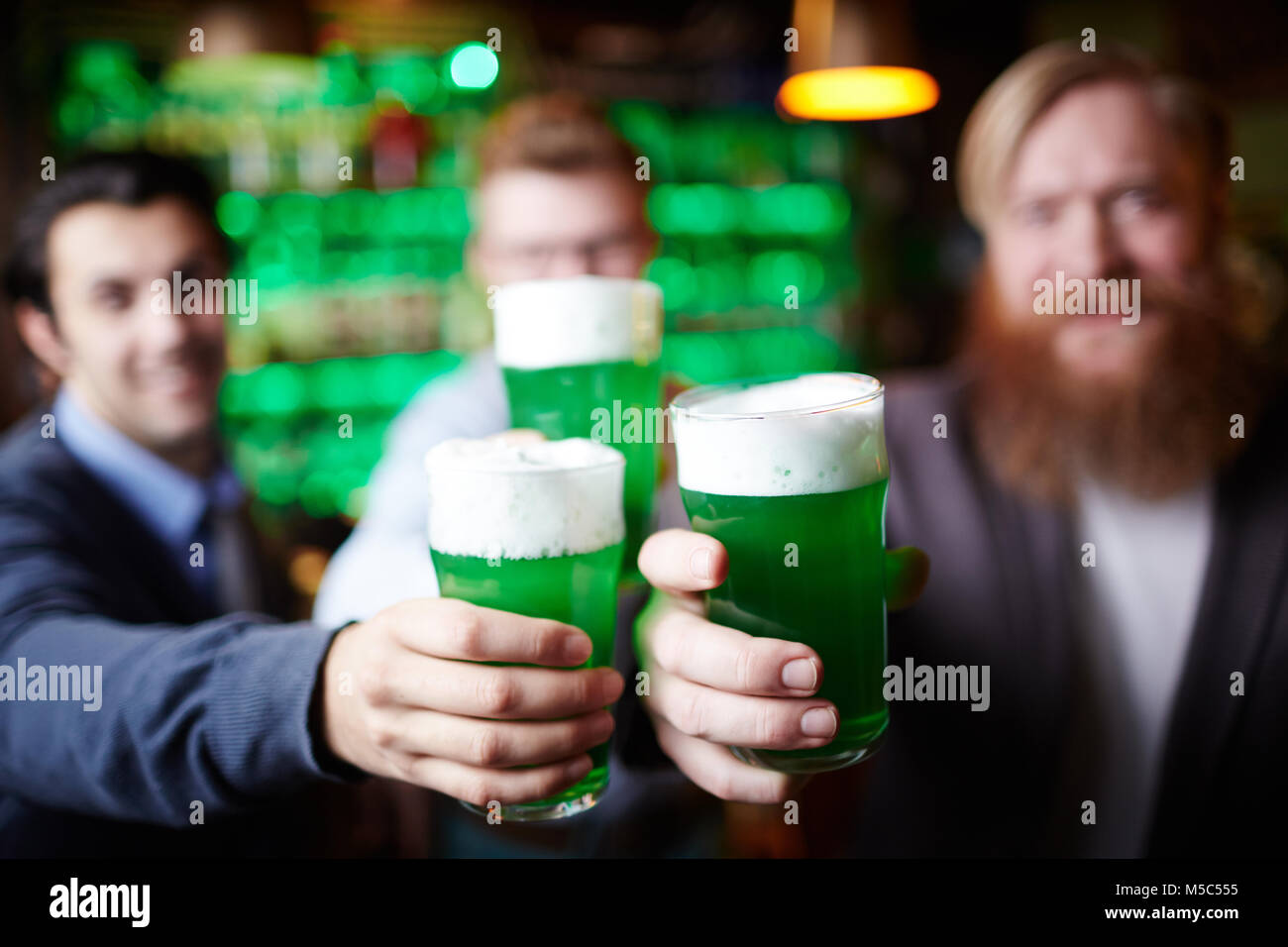 Toast of men Stock Photo - Alamy
