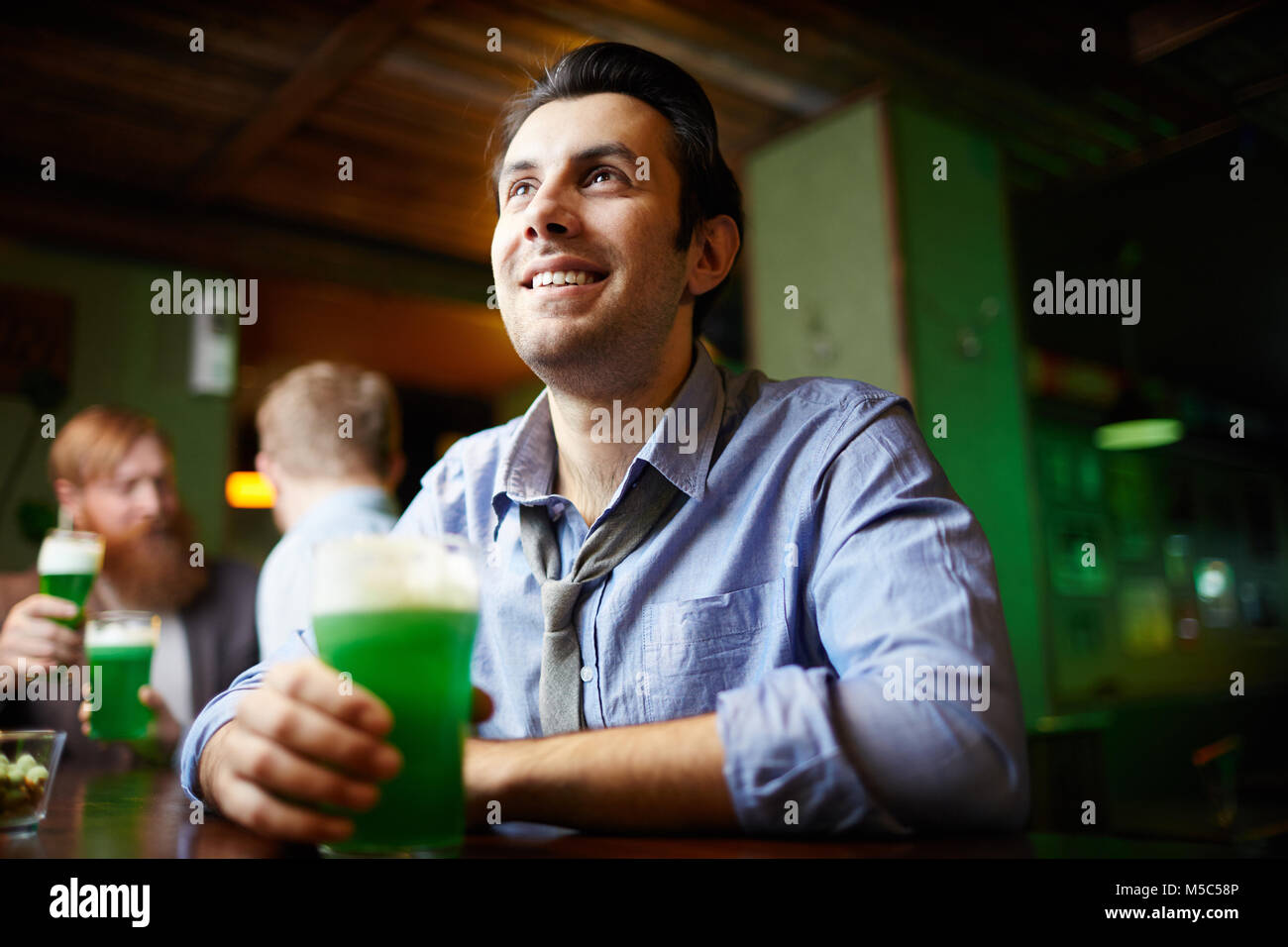 Guy in pub Stock Photo - Alamy