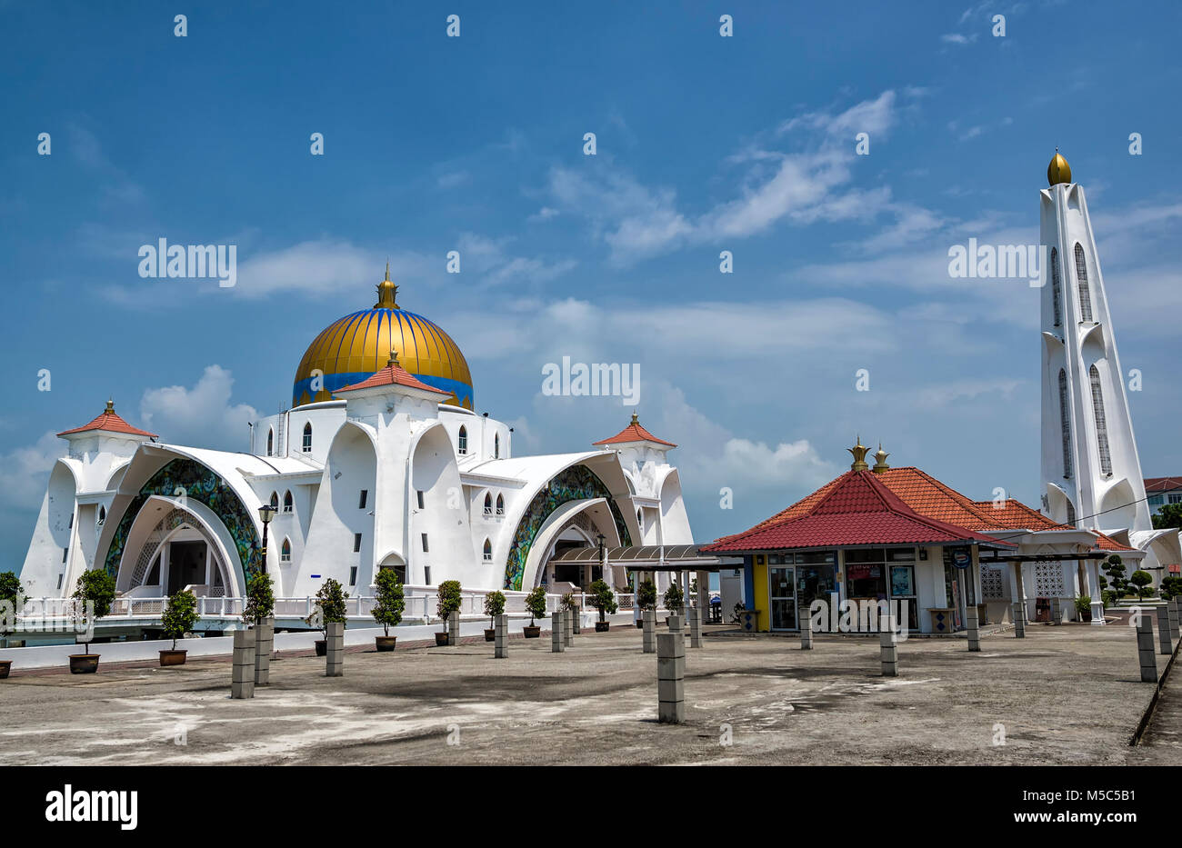 Malacca Straits Mosque, Melaka, Malaysia - Malacca Straits Mosque ...
