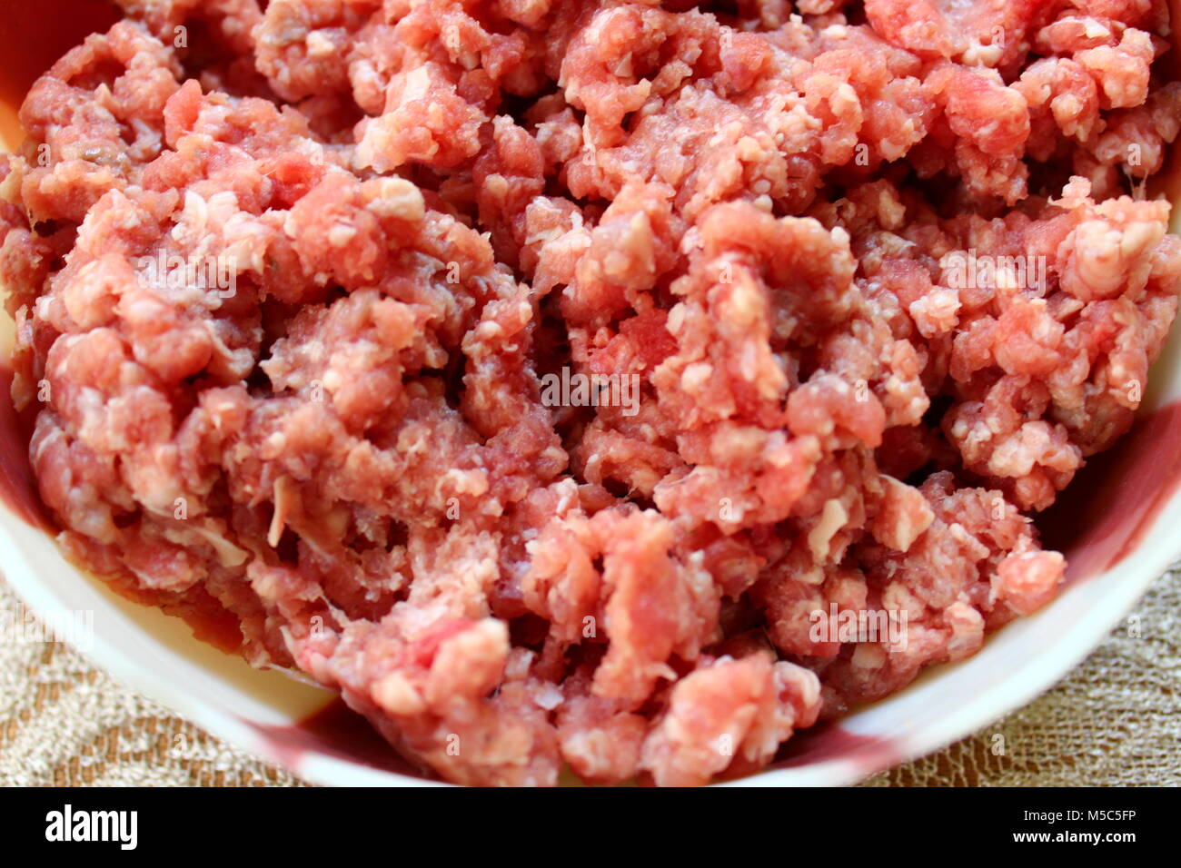 Mutton Keema raw closeup Stock Photo - Alamy