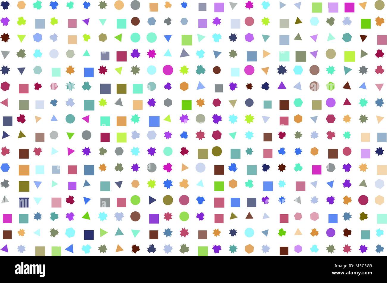 Abstract colored mixed shape pattern. Good for web page, wallpaper ...