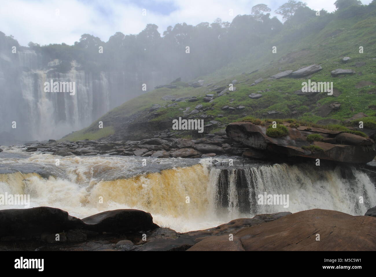 kalandula falls water course lucala River Stock Photo - Alamy