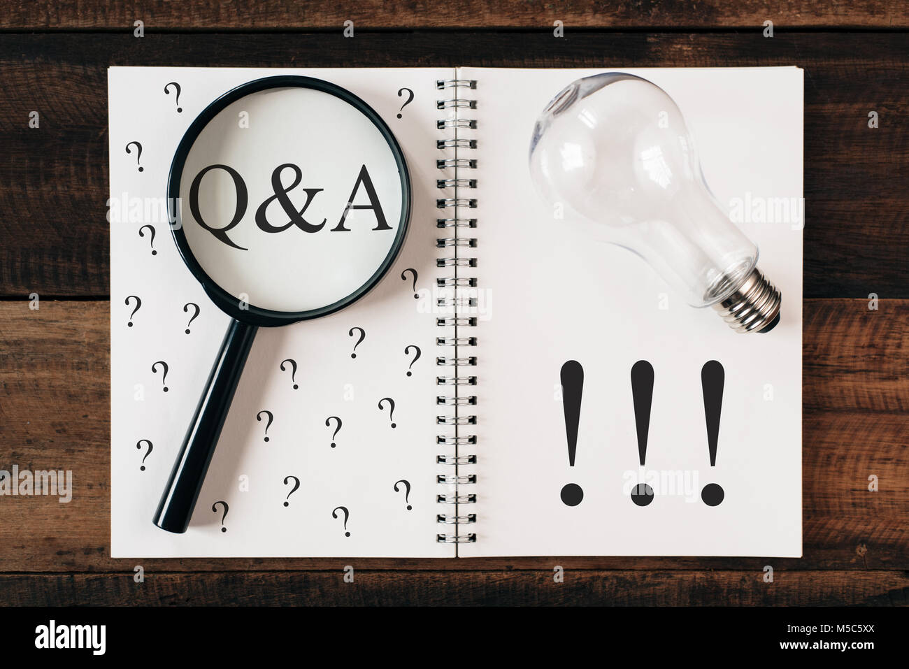 Faq text magnifying glass hi-res stock photography and images - Alamy