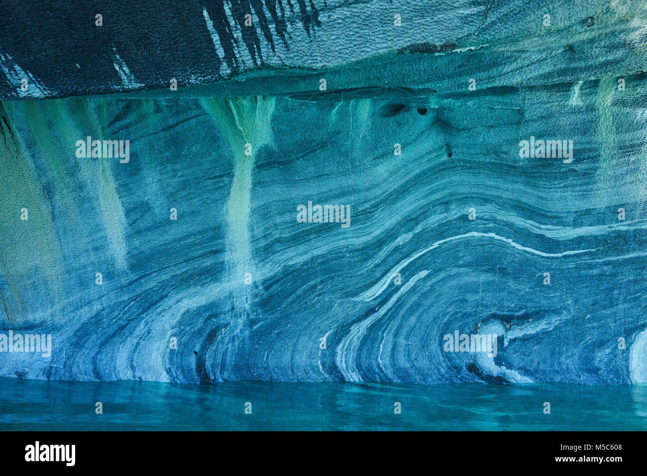 The Marble Caves of Patagonia, Chile. Turquoise colors and splendid ...