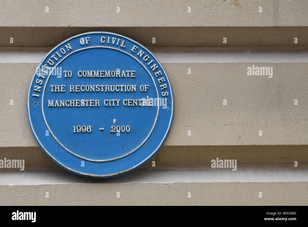 Manchester centre reconstruction Stock Photo - Alamy