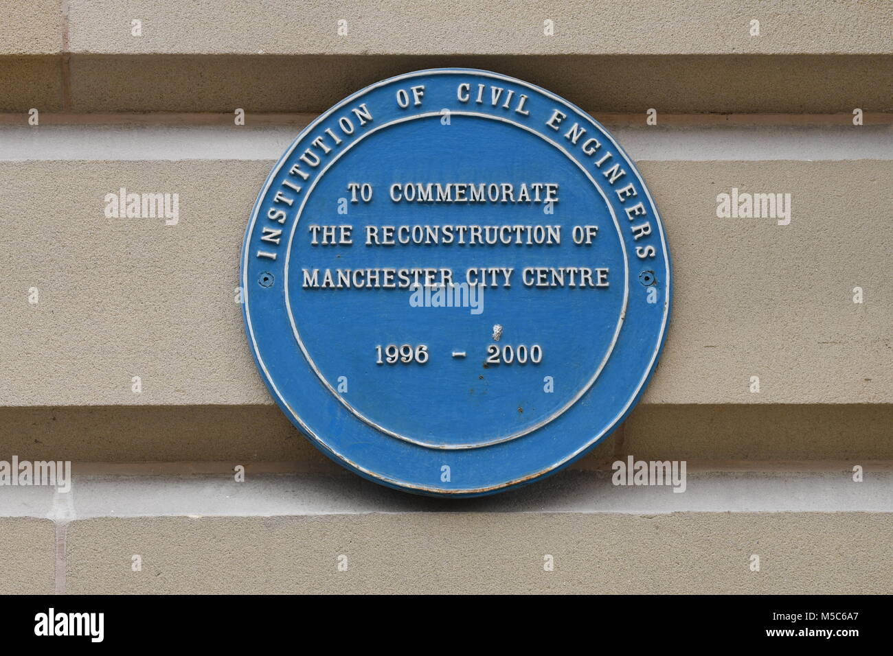 Manchester centre reconstruction Stock Photo - Alamy