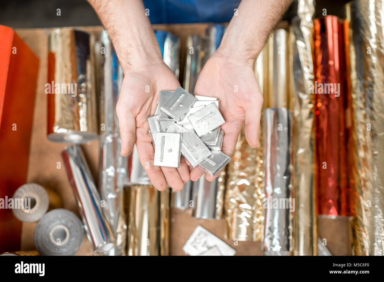 Cliche for stamping with foil Stock Photo - Alamy