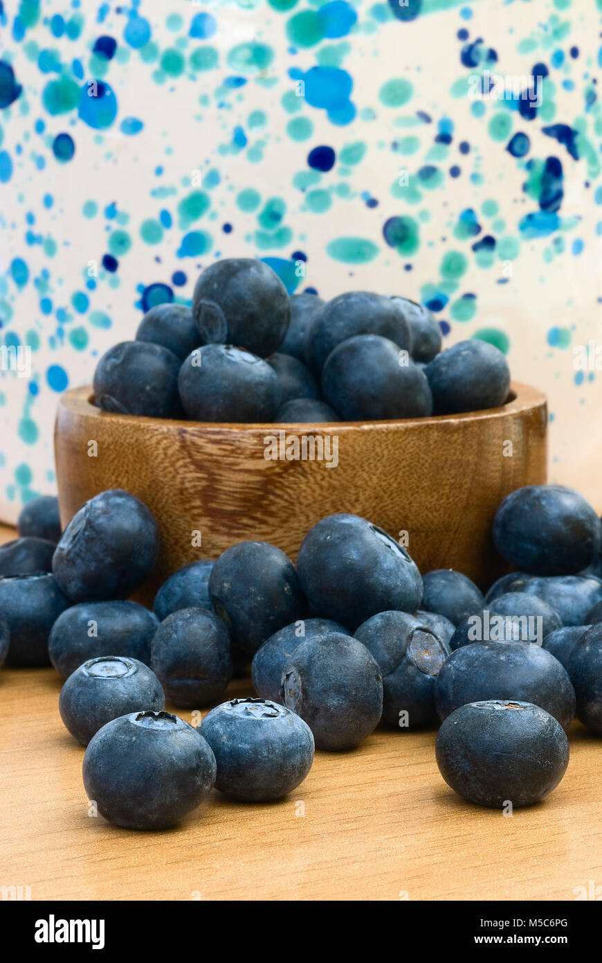Closeup of blueberry, ingredient for the preparation of pastries and ...