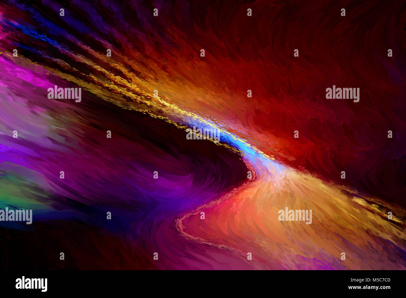 bridge to tomorrow, original abstract painting by Susan Sheldon Stock ...