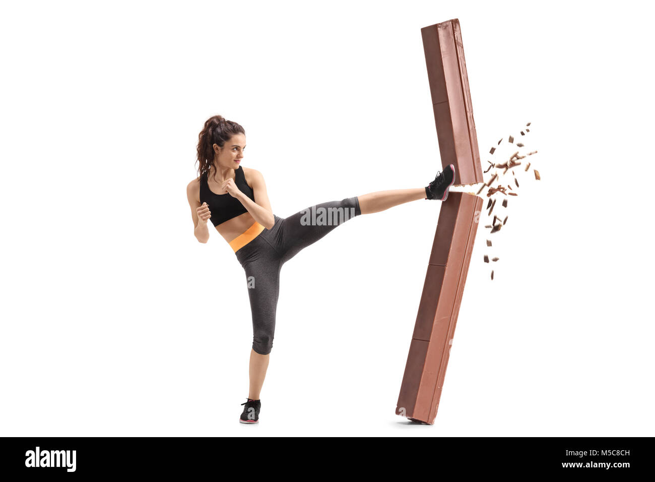 Breaking chocolate bar High Resolution Stock Photography and Images - Alamy