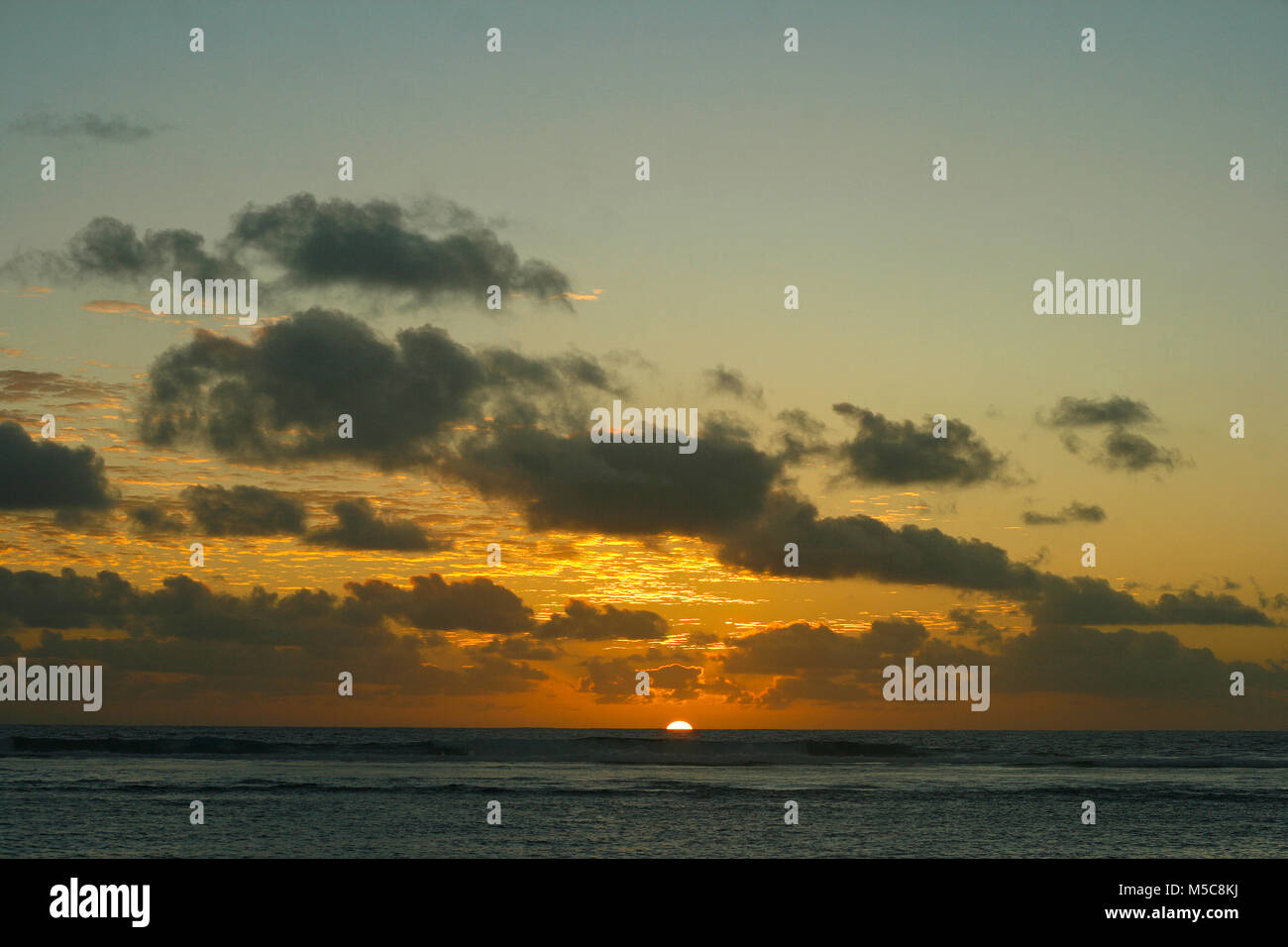 Sunrise in Foa island. Ha´apai Islands. Tonga. Polynesia Stock Photo ...