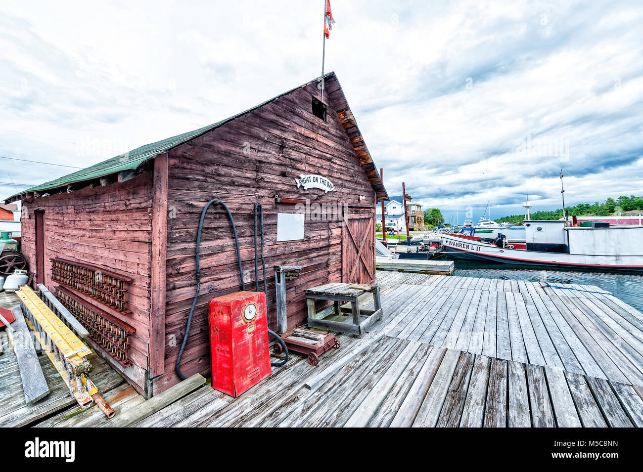 A service dock at Killarney, Ontario Stock Photo - Alamy
