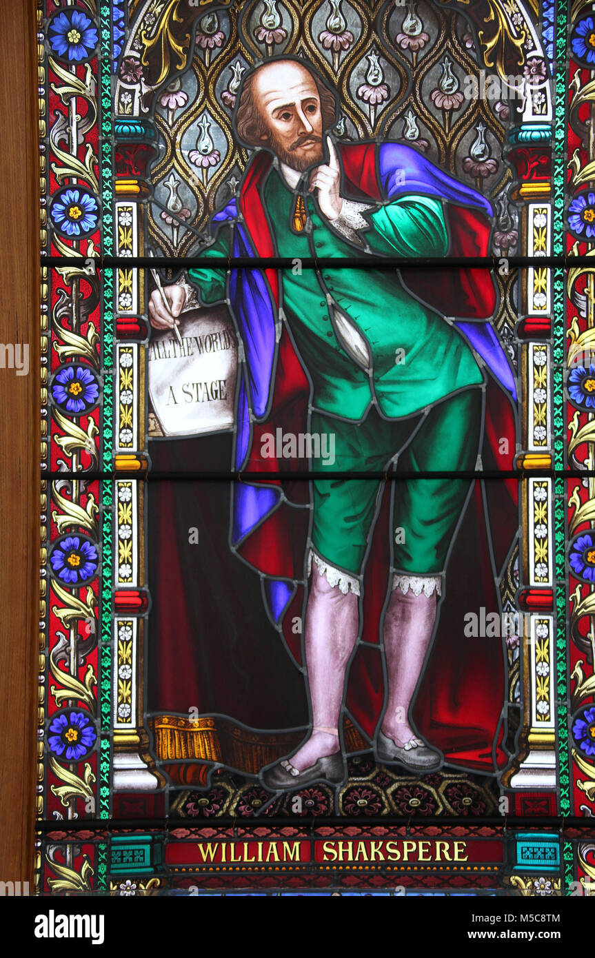 The Shakespeare Window on display at the State Library of Victoria in ...