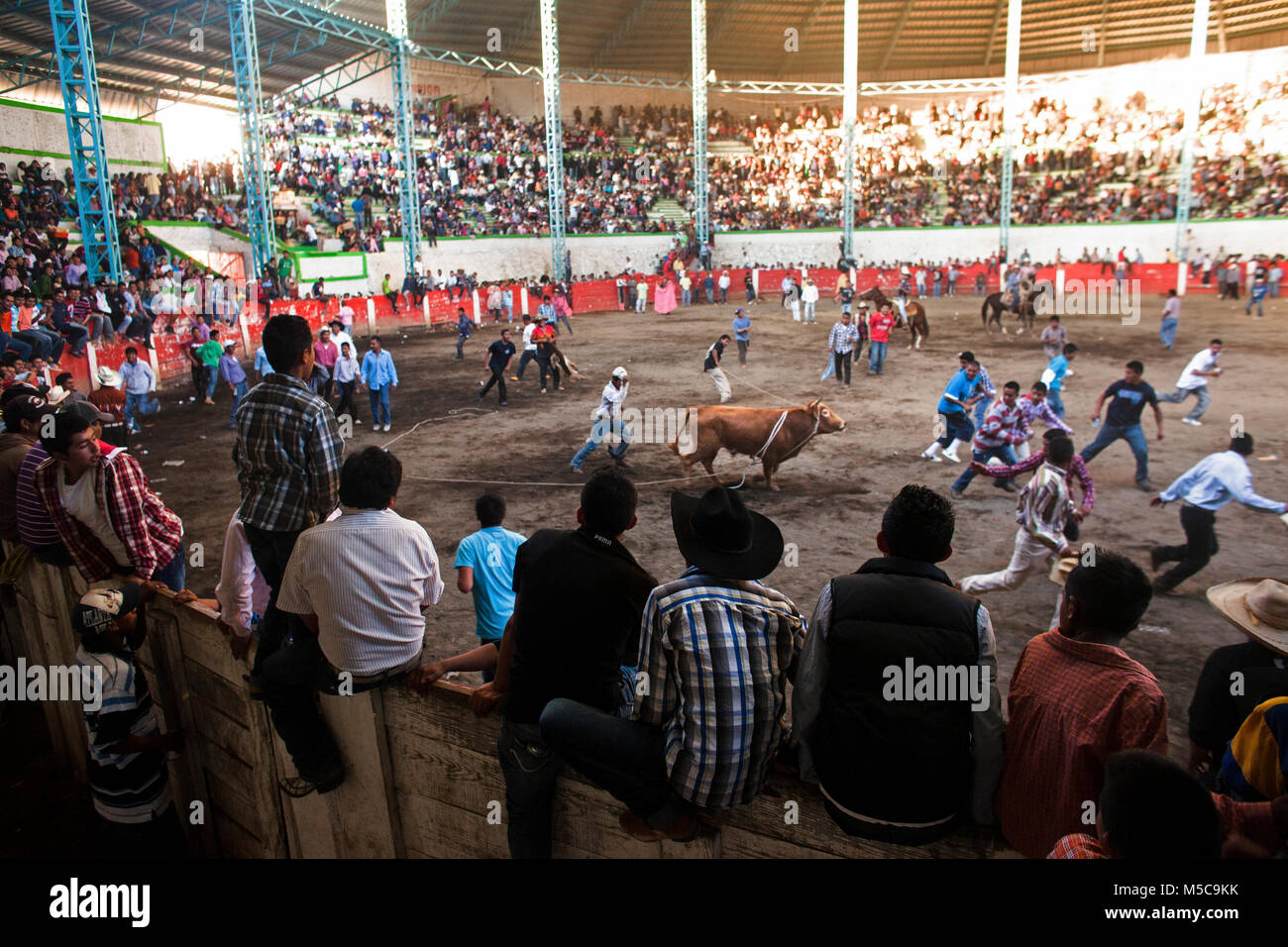 The fall fiesta rodeo in Cheran, Michoacan, Mexico on Friday, October ...
