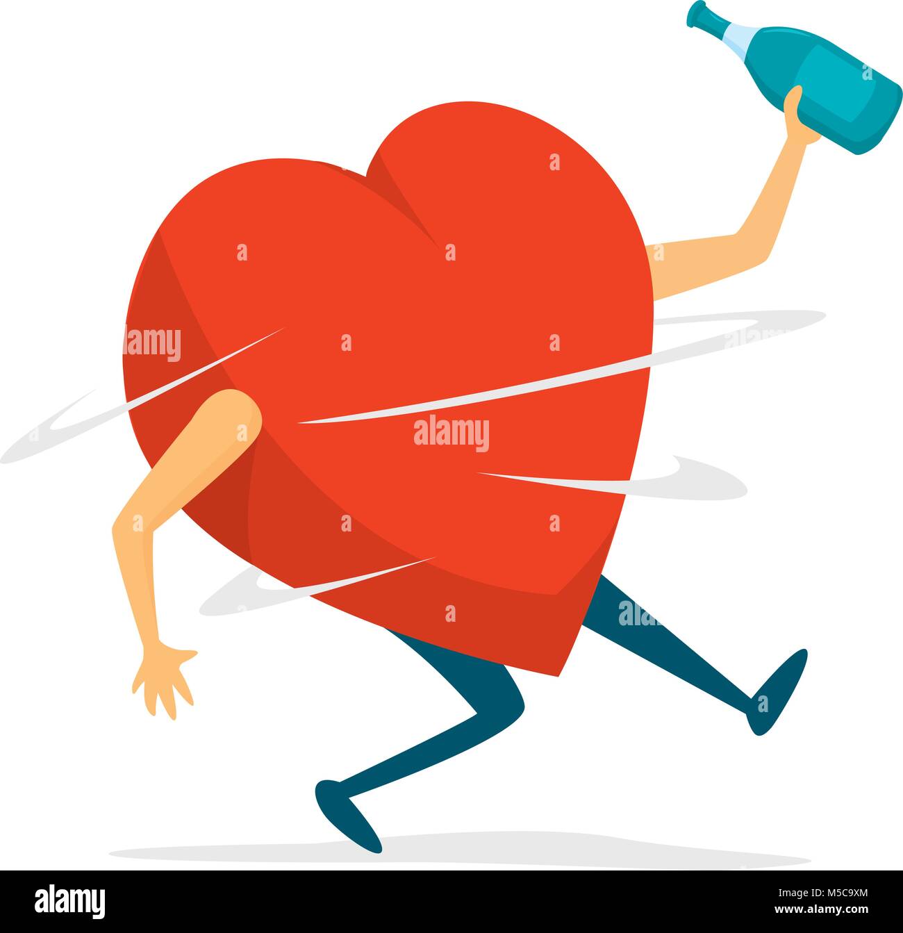 Wine bottle holding Stock Vector Images - Alamy