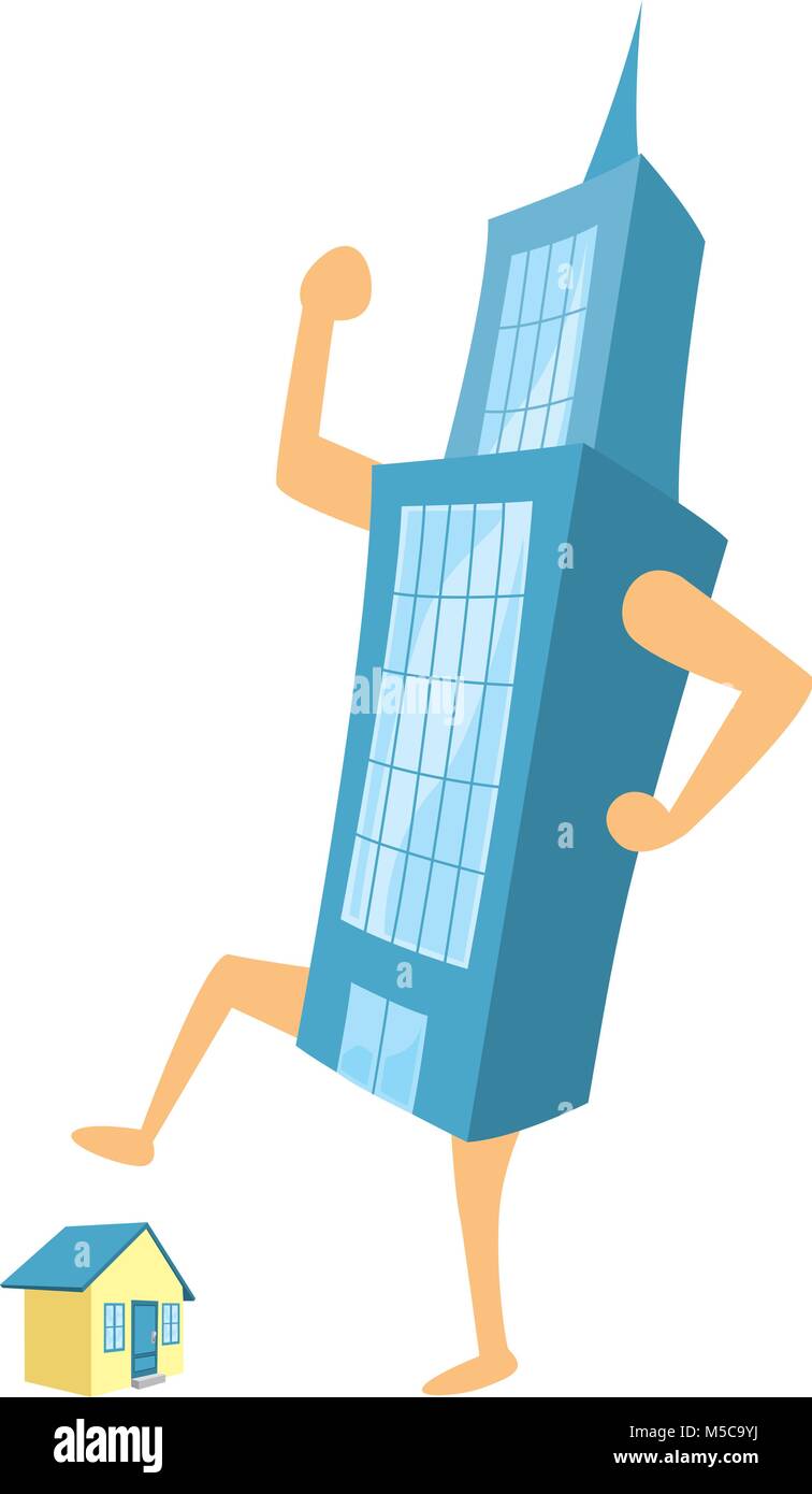 Stepping into house Stock Vector Images - Alamy