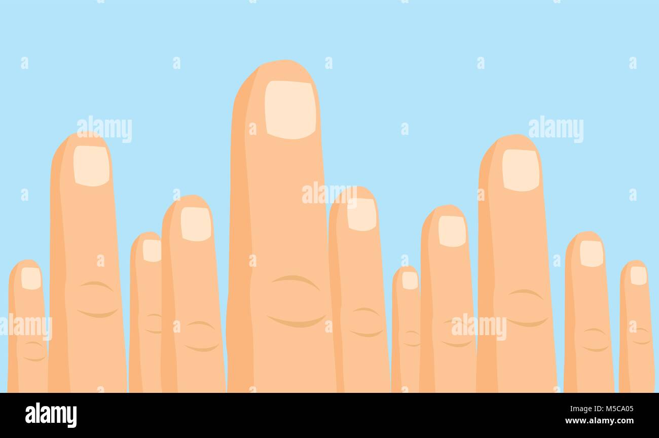 Cartoon funny fingers hi-res stock photography and images - Alamy