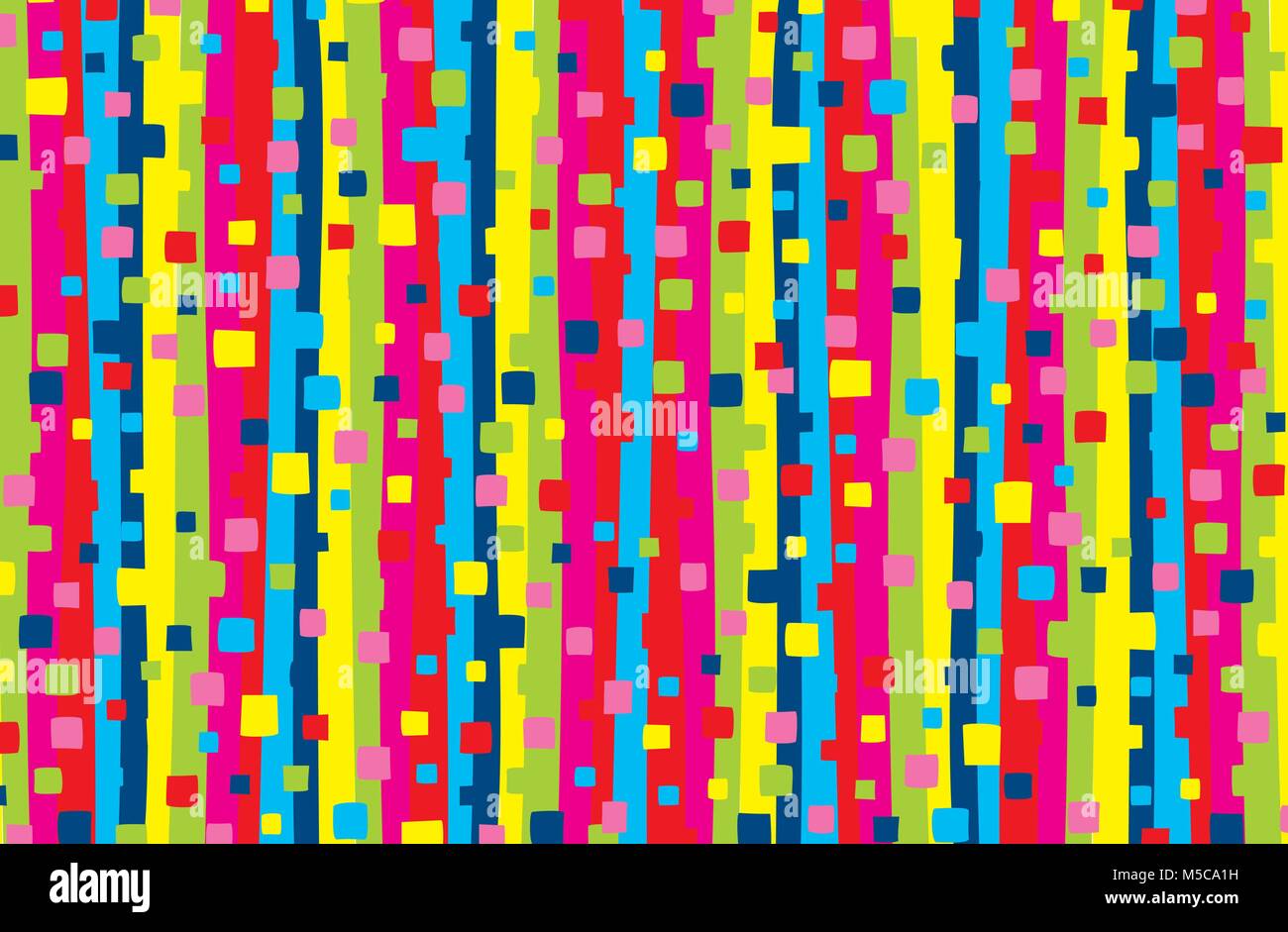 Cartoon illustration of abstract texture background of colorful squares ...