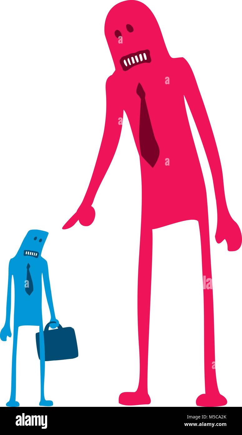 Employee reprimand Stock Vector Images - Alamy