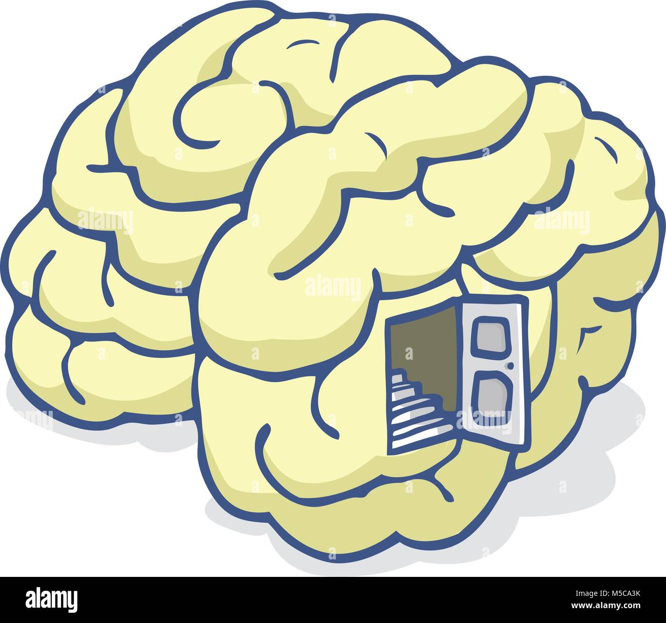 Back entrance stairs Stock Vector Images - Alamy