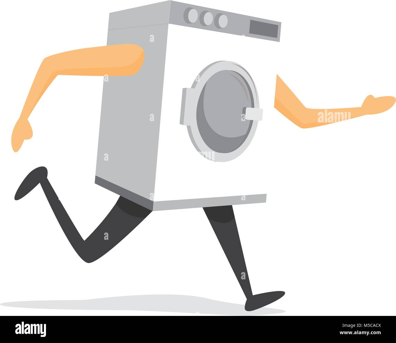 Cartoon washing machine home appliance hi-res stock photography and ...