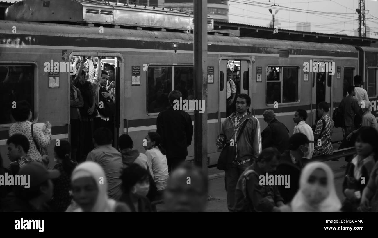 Jakarta indonesia Black and White Stock Photos & Images - Alamy