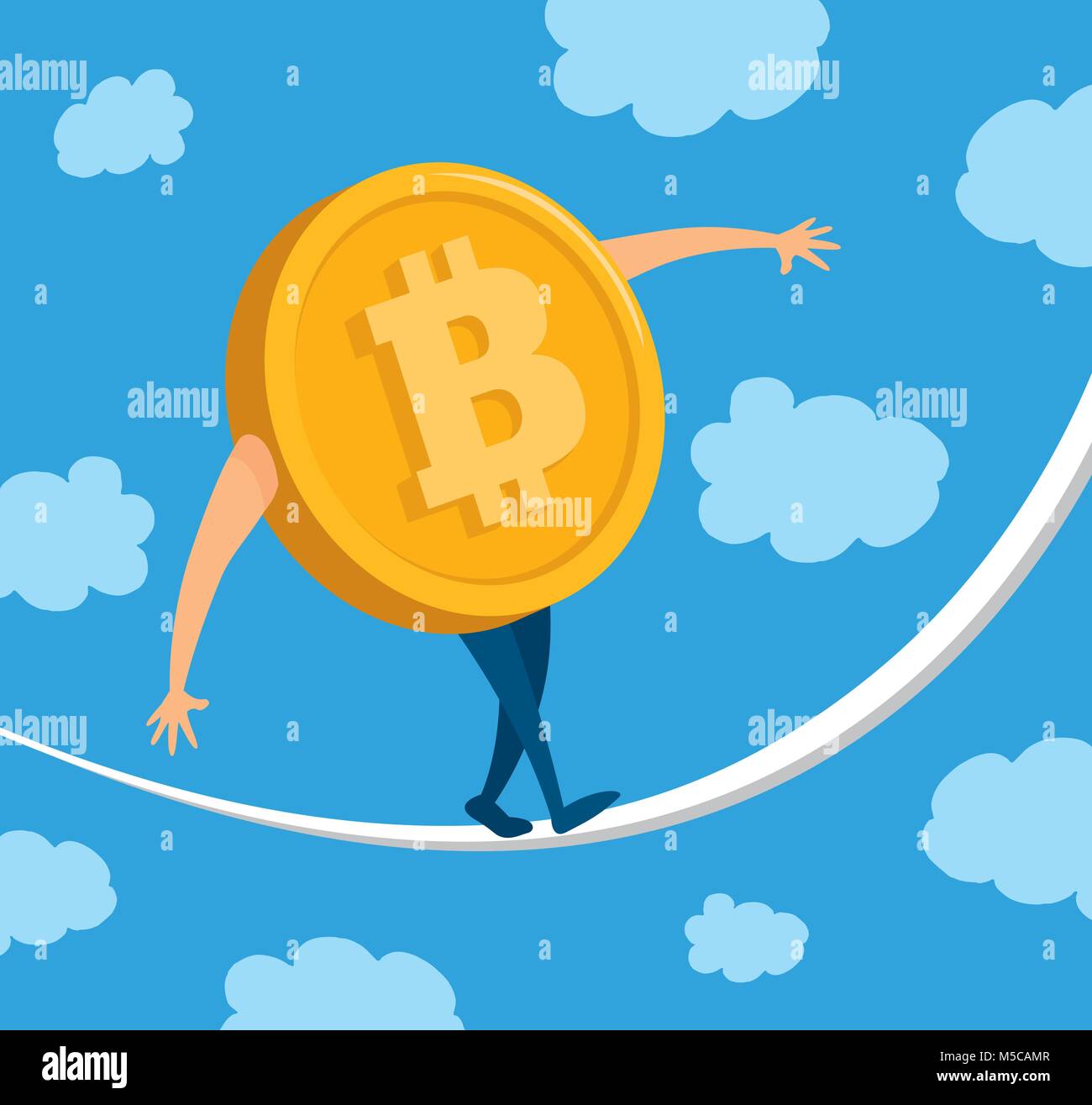 On rope Stock Vector Images - Alamy