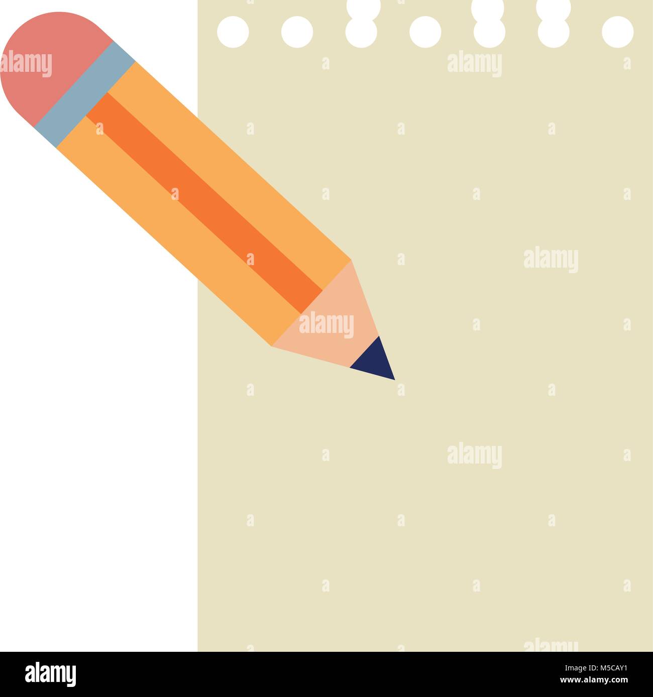 pencil write in paper Stock Vector Image & Art - Alamy