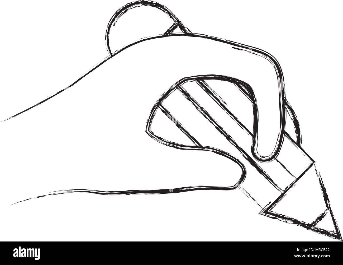 hand writing with pencil Stock Vector Image & Art - Alamy