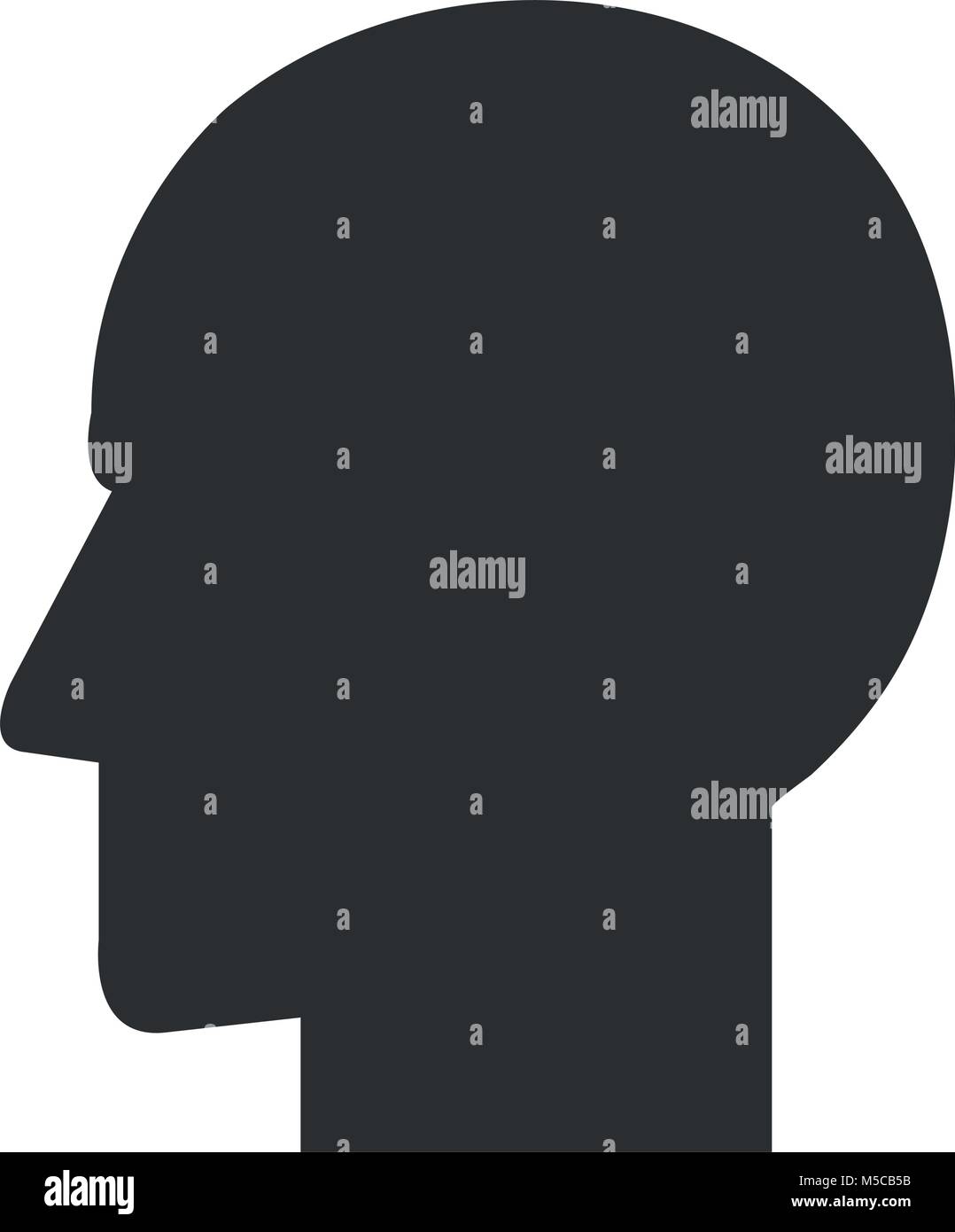 head profile human icon Stock Vector Image & Art - Alamy
