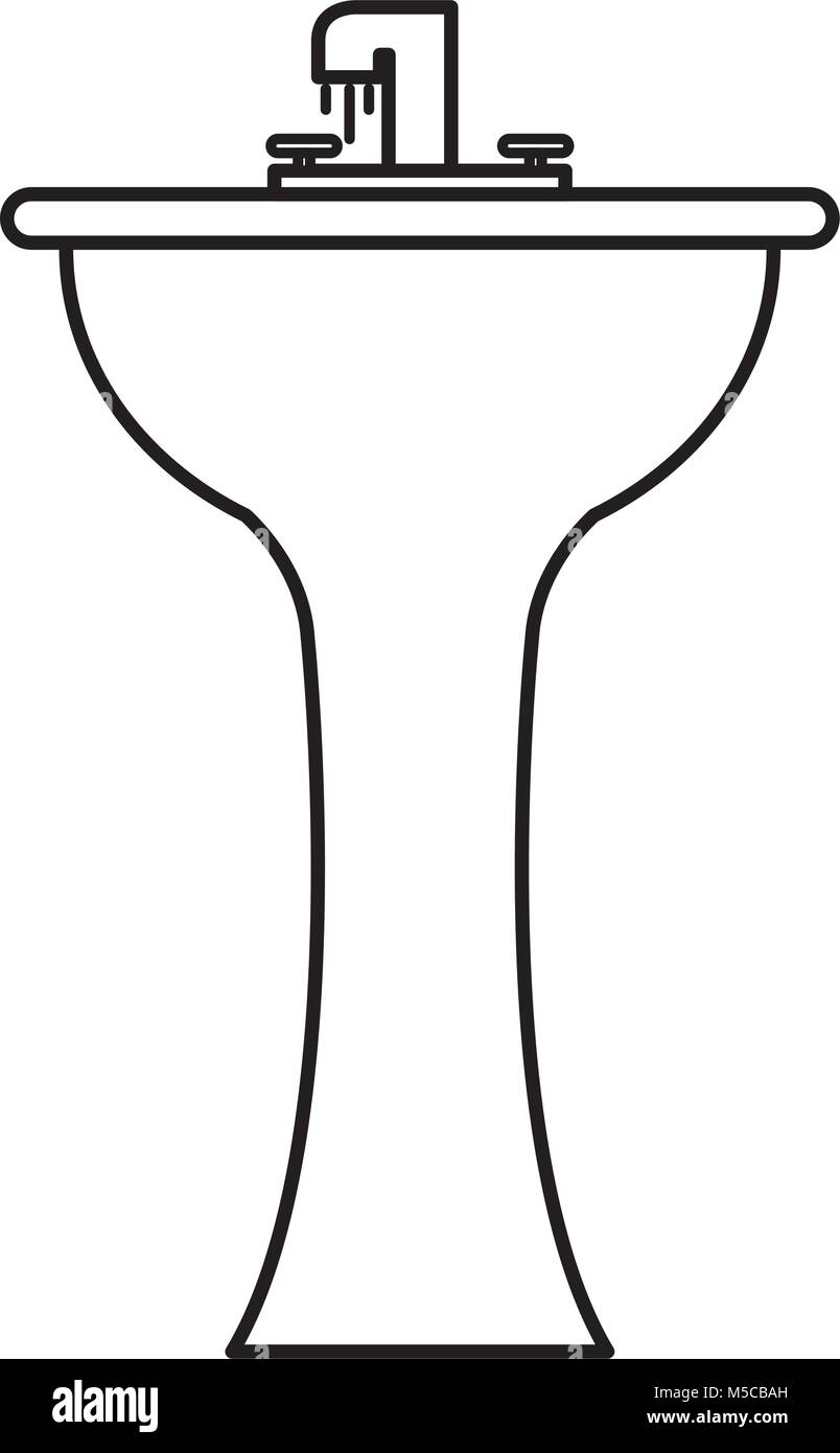 Handwash basin Stock Vector Images - Alamy