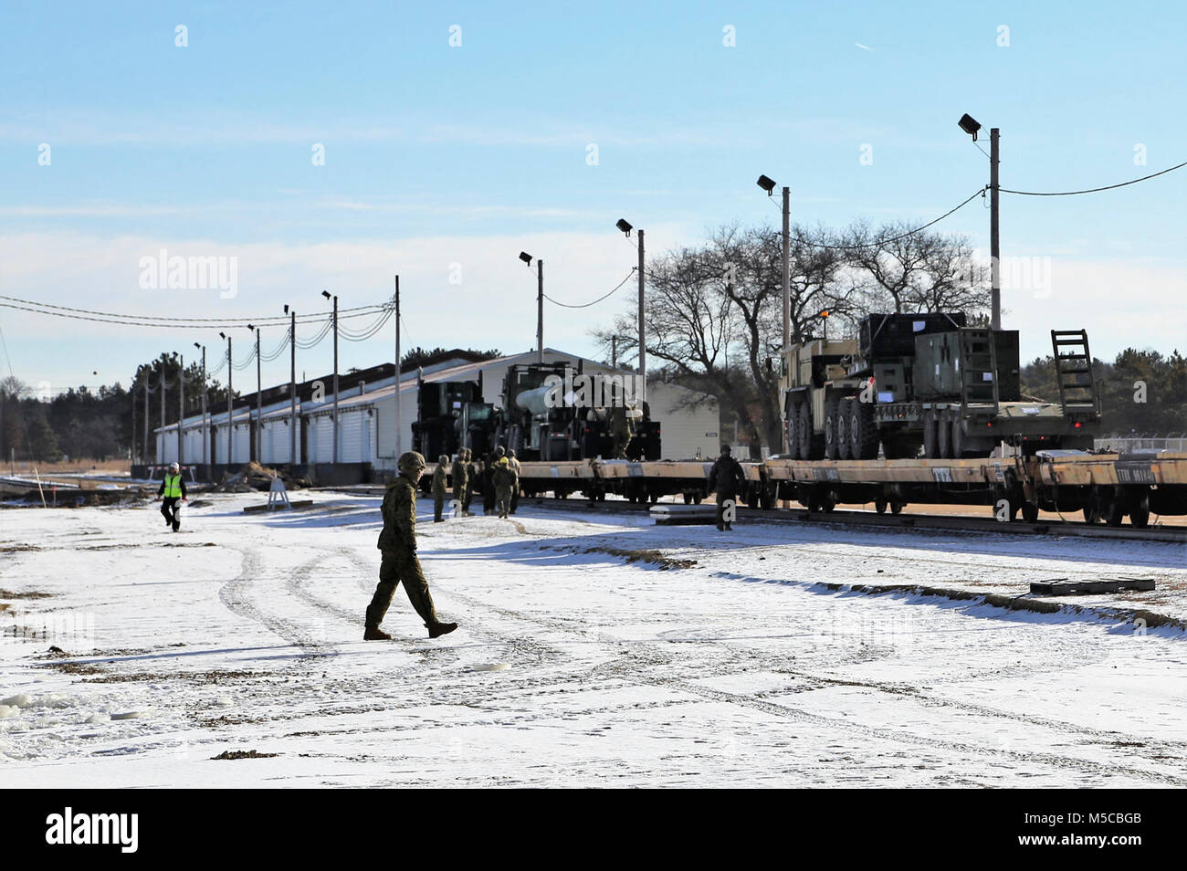Marines with Marine Wing Support Squadron (MWSS) 271 load equipment on ...