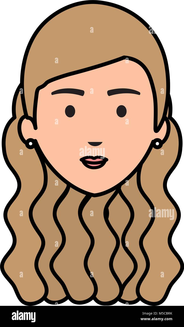 young head woman character Stock Vector Image & Art - Alamy