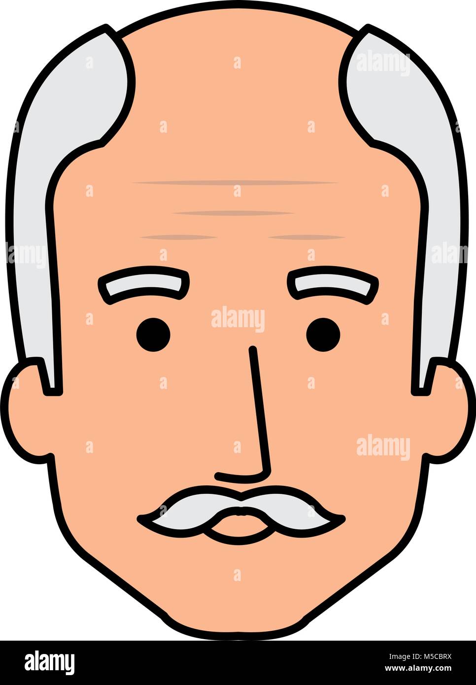 cute grandfather head avatar character Stock Vector Image & Art - Alamy