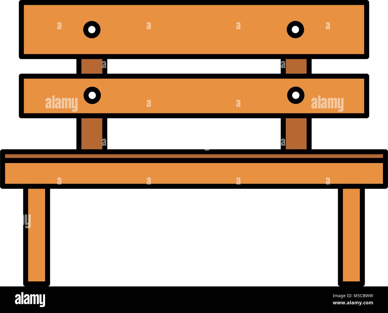 park chair wooden icon Stock Vector Image & Art - Alamy