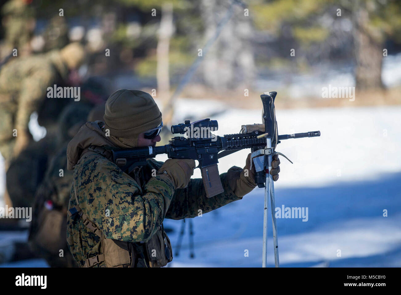 U.S. Marines with Kilo Company, 3rd Battalion, 8th Marine Regiment, 2nd ...