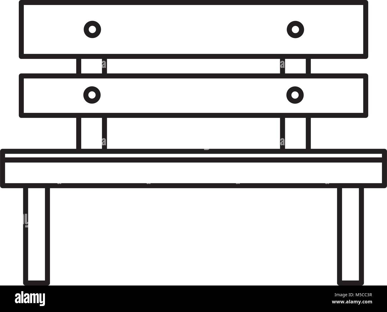 park chair wooden icon Stock Vector Image & Art - Alamy