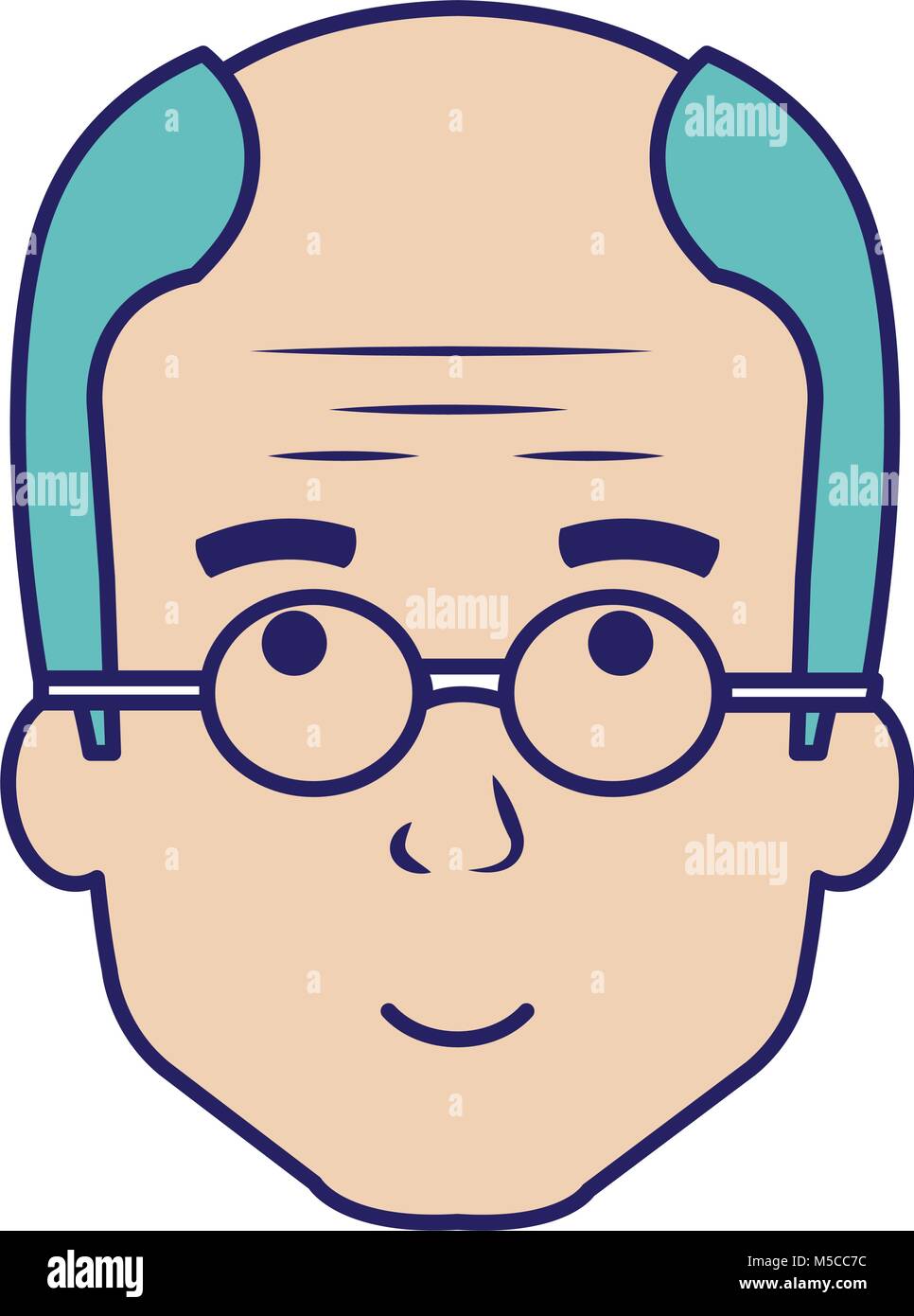 cute grandfather head avatar character Stock Vector Image & Art - Alamy