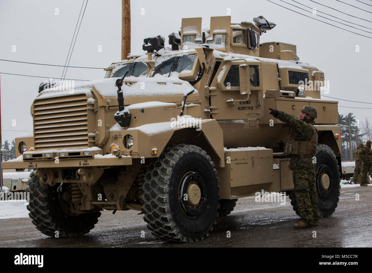 A U.S. Marine with 2d Combat Engineer Battalion (CEB), 2d Marine ...