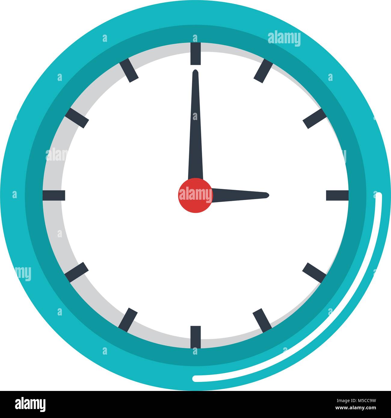 time clock isolated icon Stock Vector Image & Art - Alamy
