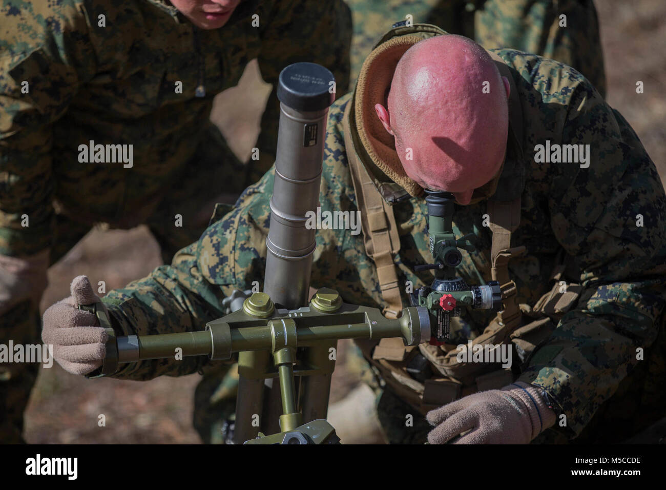 U.S. Marine Corps Staff Sgt. James Nelson, platoon sergeant with ...