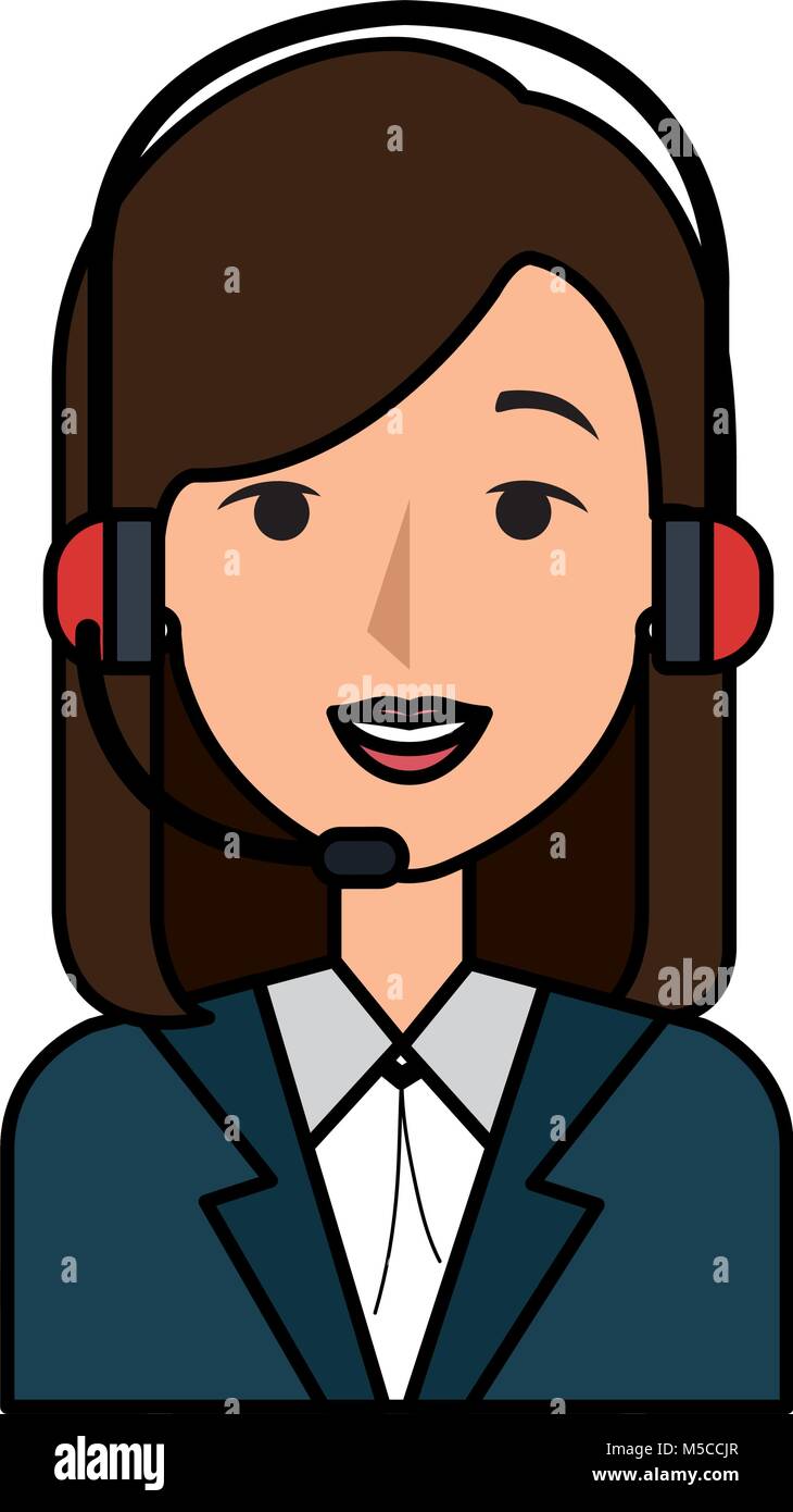 Call center characters contact Stock Vector Images - Alamy