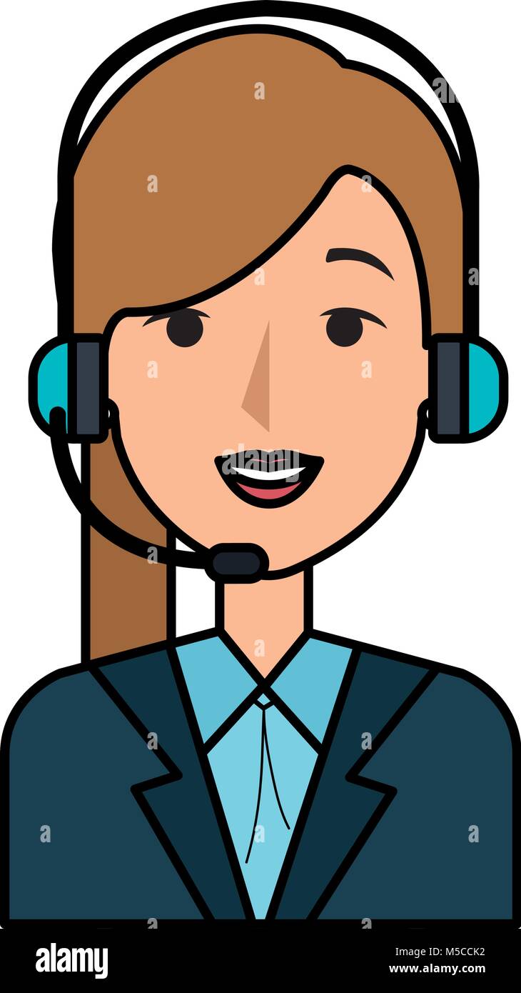 Cartoon Call Center Headset Stock Photos & Cartoon Call Center Headset ...