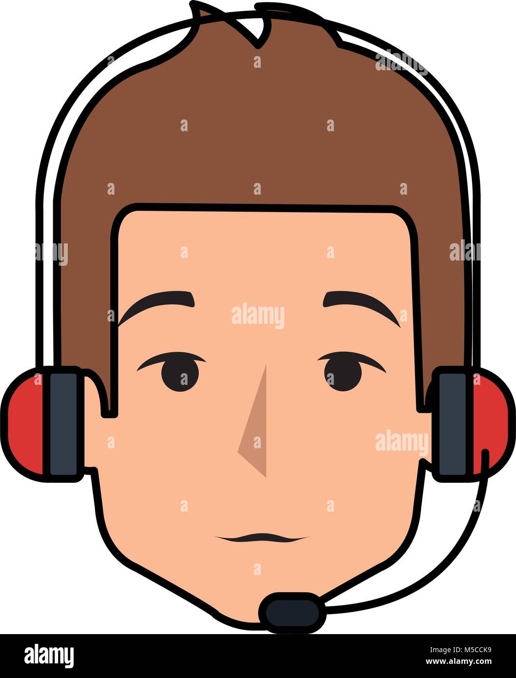 businessman with headset avatar character Stock Vector Image & Art - Alamy