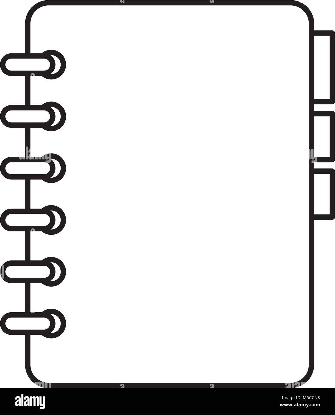 notebook with tabs icon Stock Vector Image & Art - Alamy