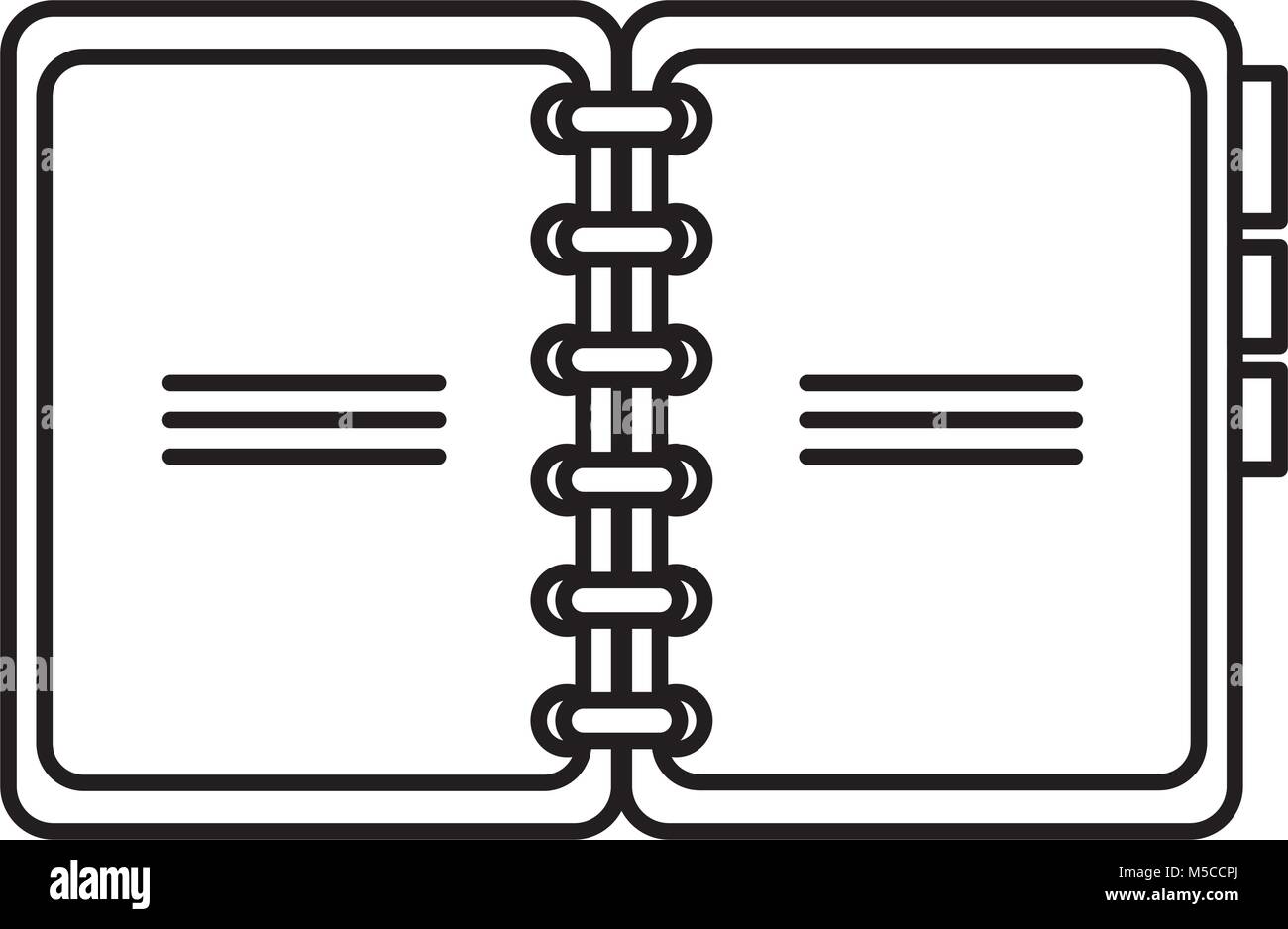 notebook with tabs icon Stock Vector Image & Art - Alamy