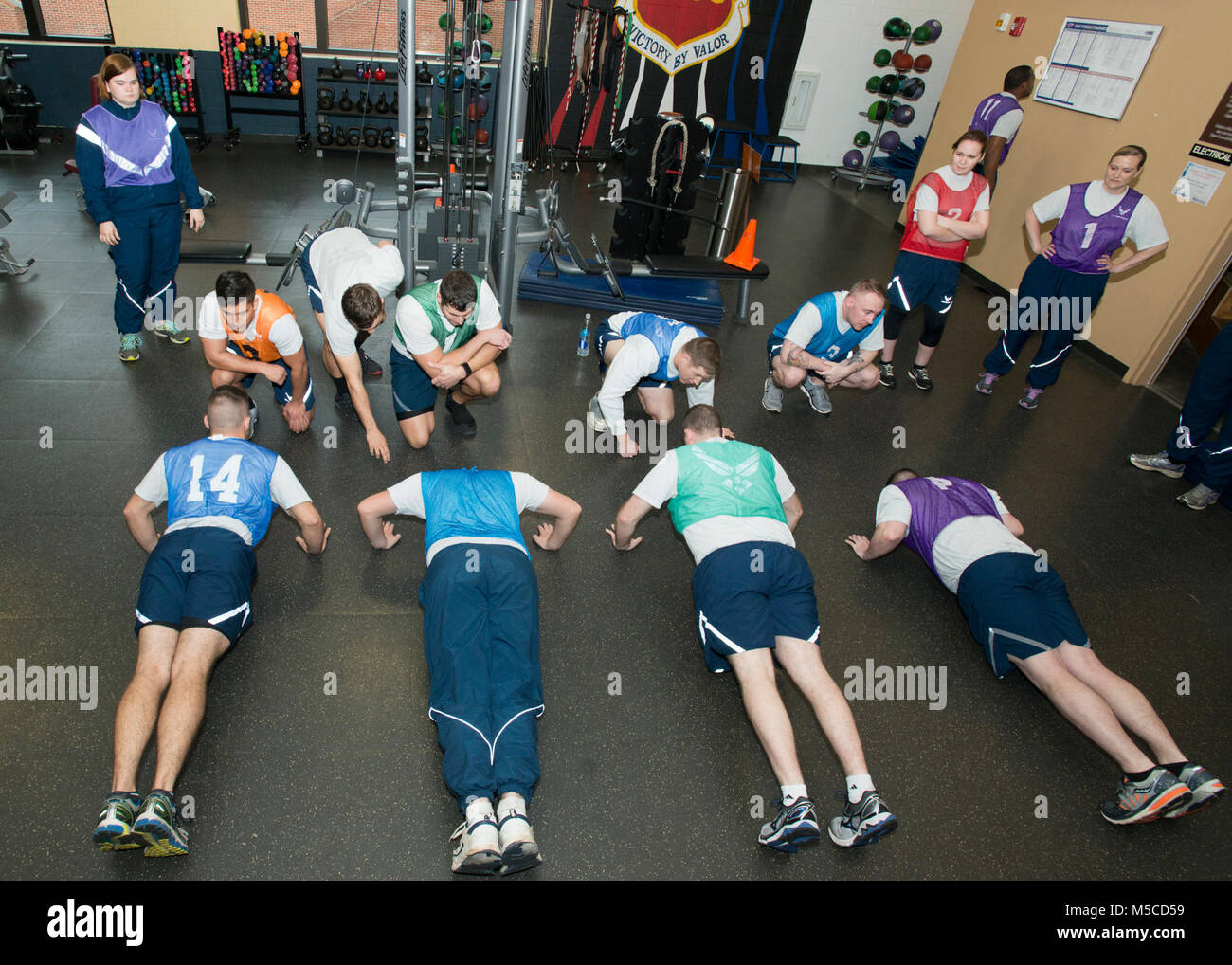 U.S. Airmen at the 20th Force Support Squadron main fitness center ...